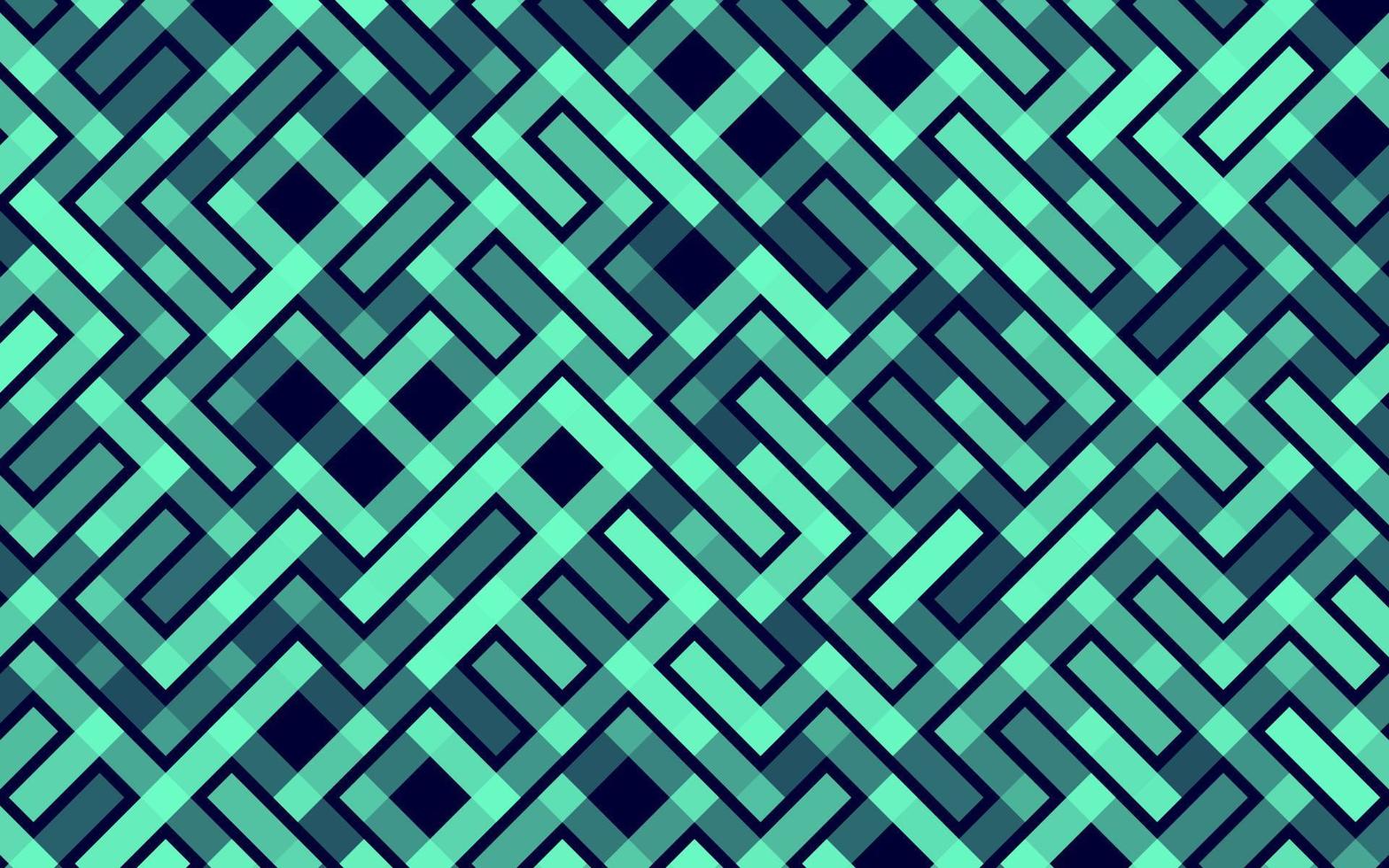 Lines Vector Seamless Pattern Banner Geometric Striped Ornament
