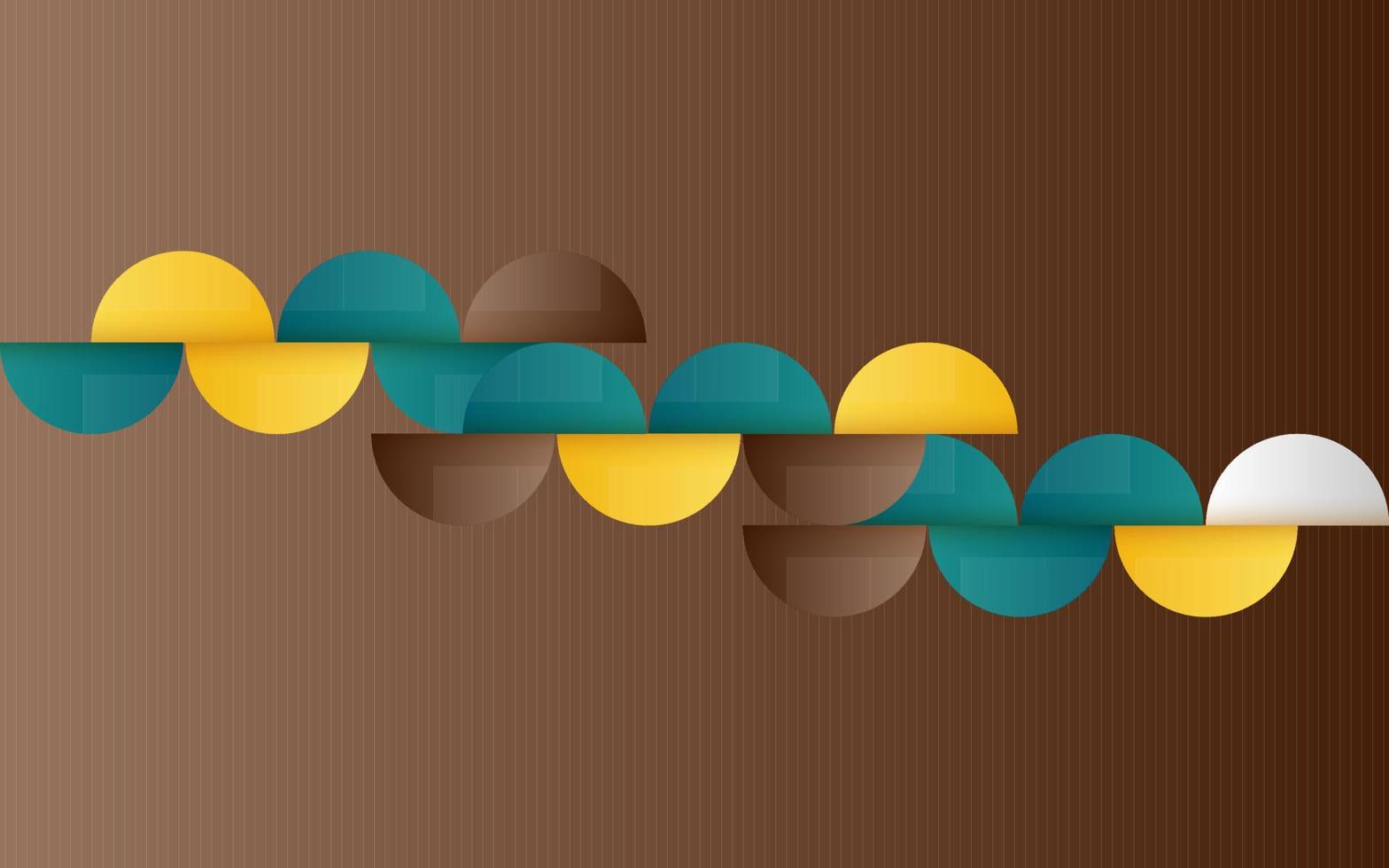 Mid-century geometric abstract pattern with simple shapes and beautiful ...