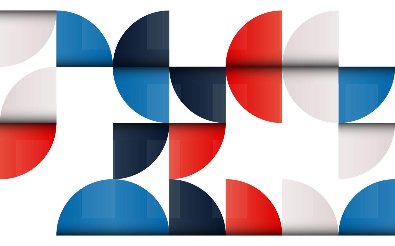 Mid-century geometric abstract pattern with simple shapes and beautiful ...