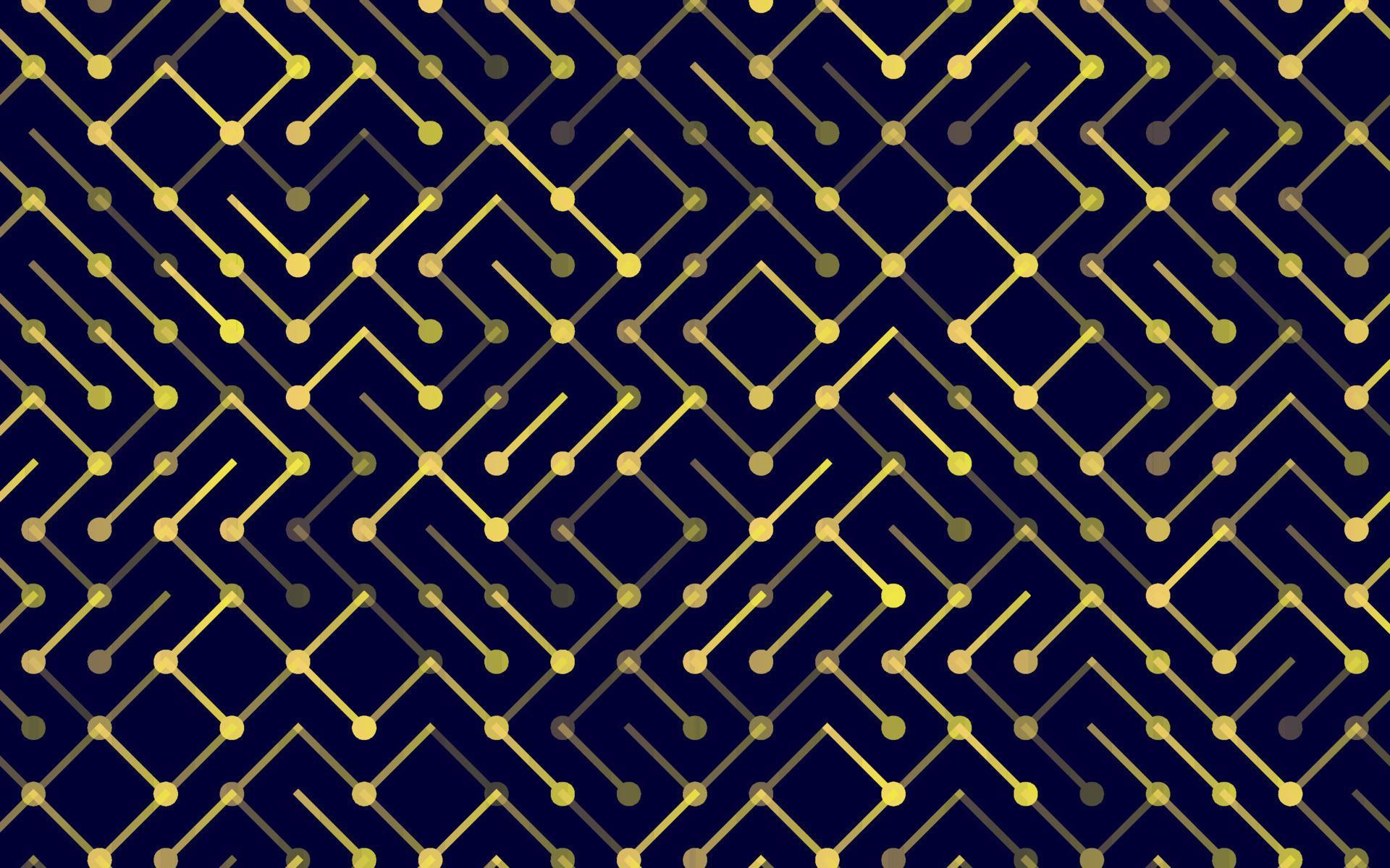 Technology Vector Seamless Pattern Banner Geometric Striped Ornament
