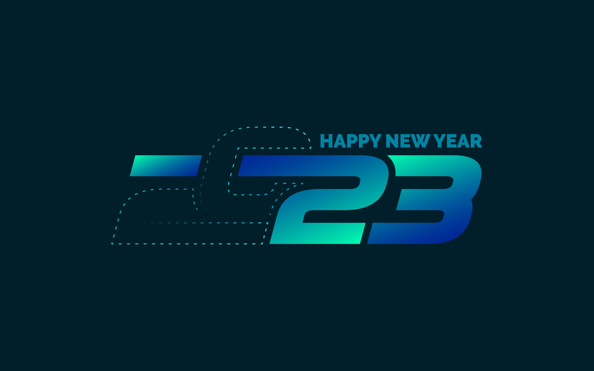 2037 Design Happy New Year. New Year 2023 logo design for brochure design. card. banner ...
