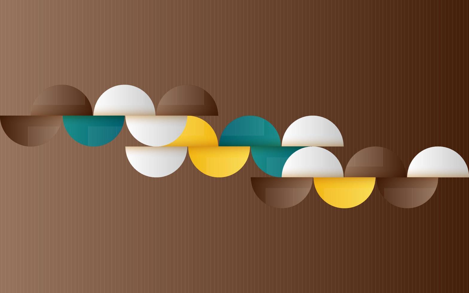 Mid-century geometric abstract pattern with simple shapes and beautiful ...