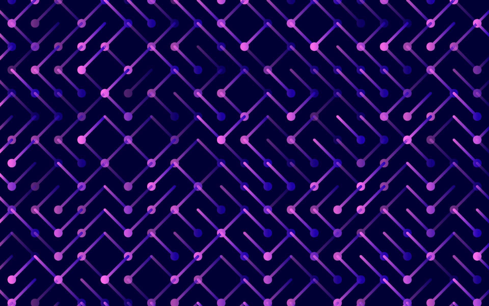 Technology Vector Seamless Pattern Banner Geometric Striped Ornament