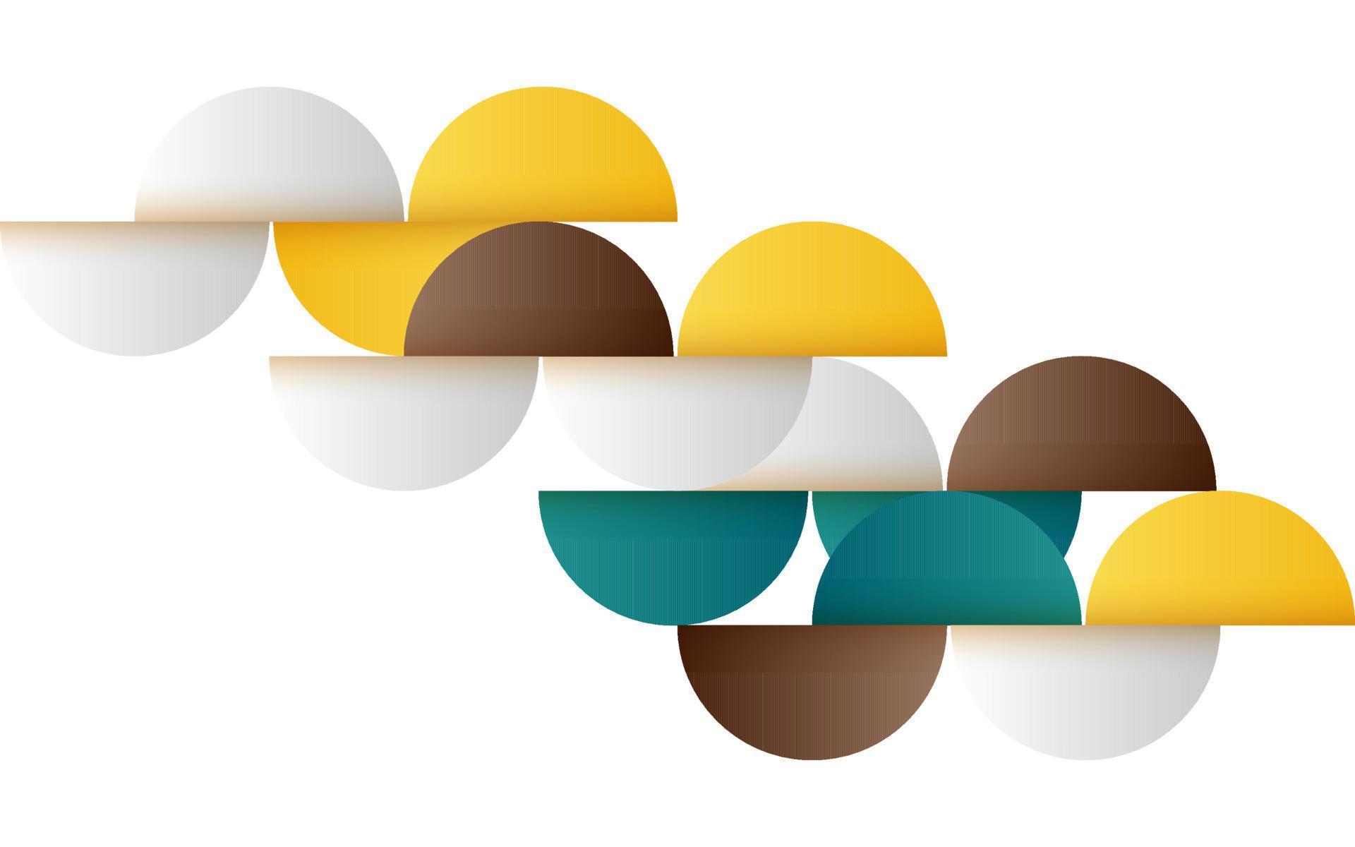 Mid-century geometric abstract pattern with simple shapes and beautiful ...