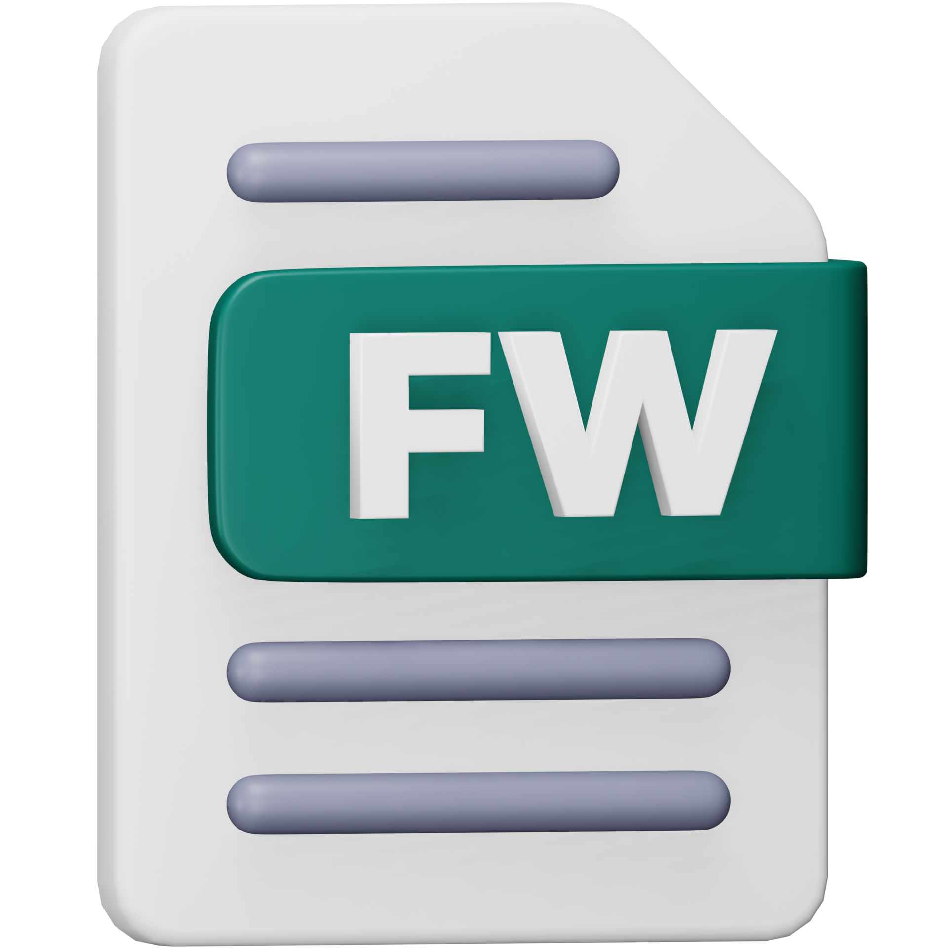 Fw file format 3d rendering isometric icon. 19187522 PNG Fw file format 3d rendering isometric icon. 19187522 PNG
