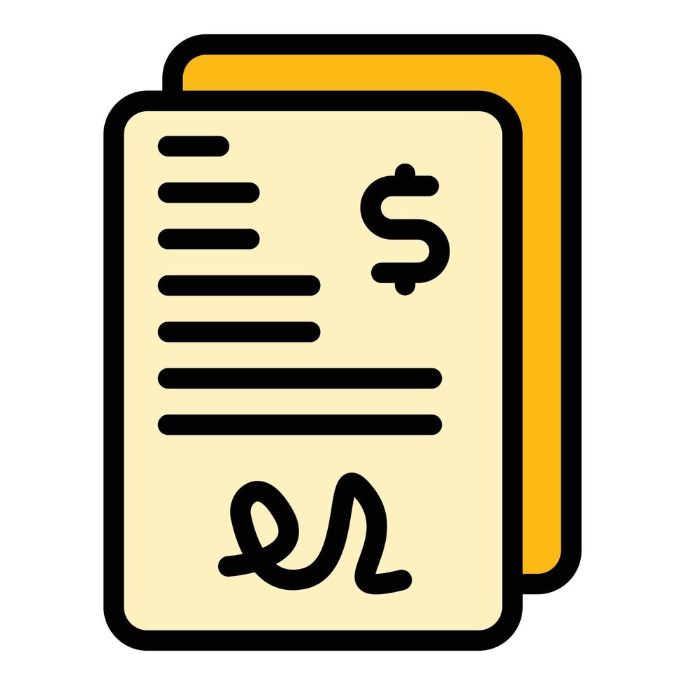 Paper transfer money icon color outline vector 19191310 Vector Art at ...