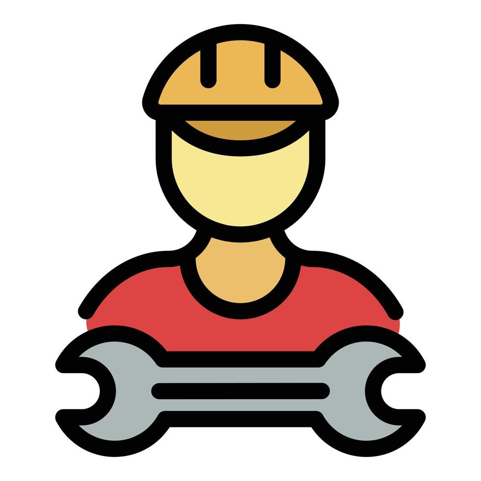 vector de contorno de color de icono de reparador 19194352 Vector en Vecteezy