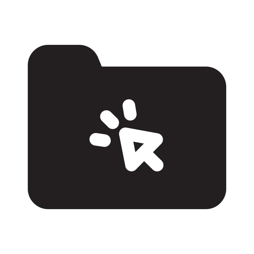 Folder Icon with Solid Style 19197165 Vector Art at Vecteezy