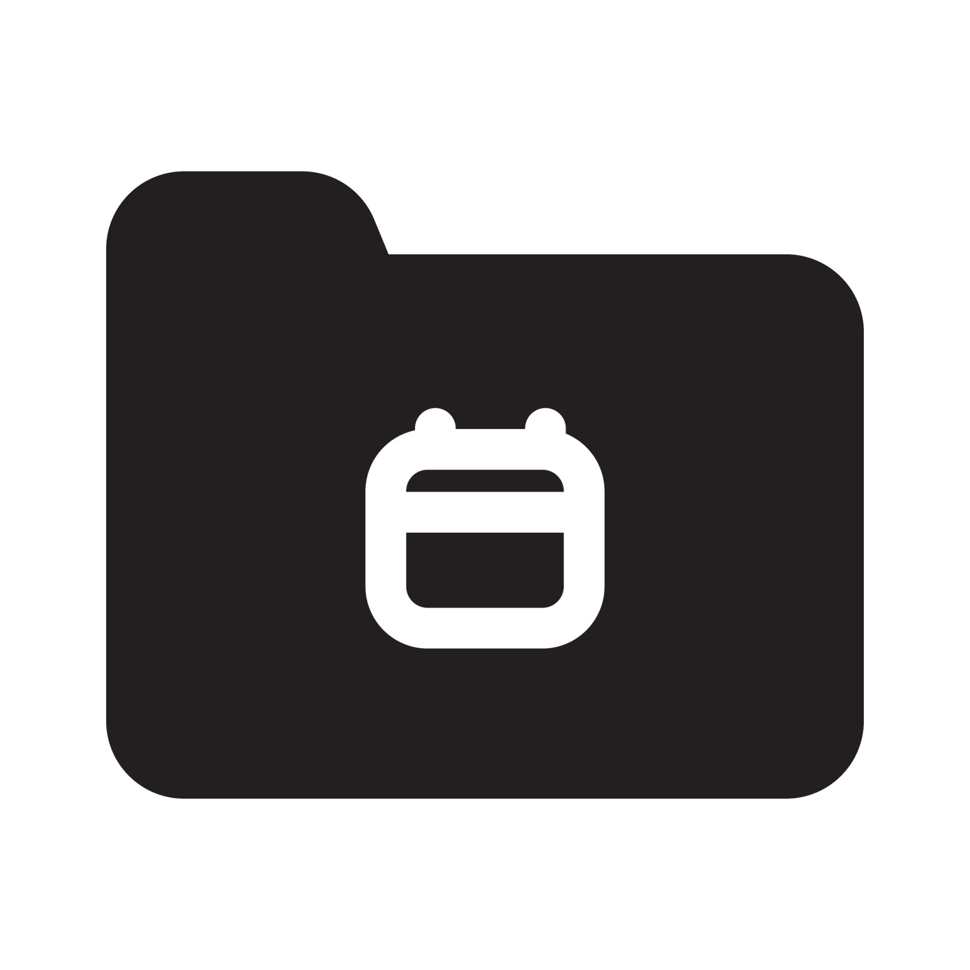 Folder Icon with Solid Style 19197166 Vector Art at Vecteezy