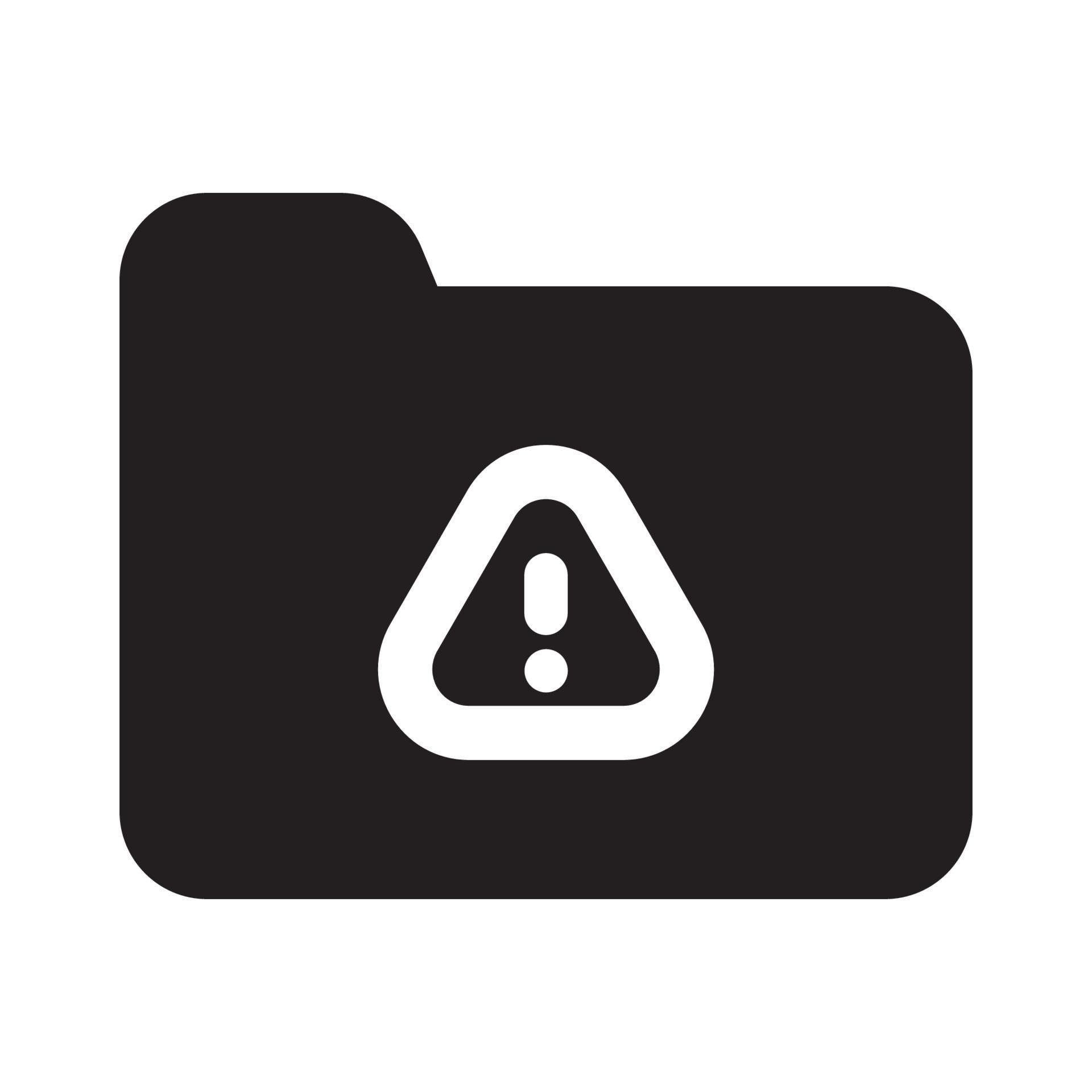 Restrict Folder Icon Solid Style 19197178 Vector Art at Vecteezy