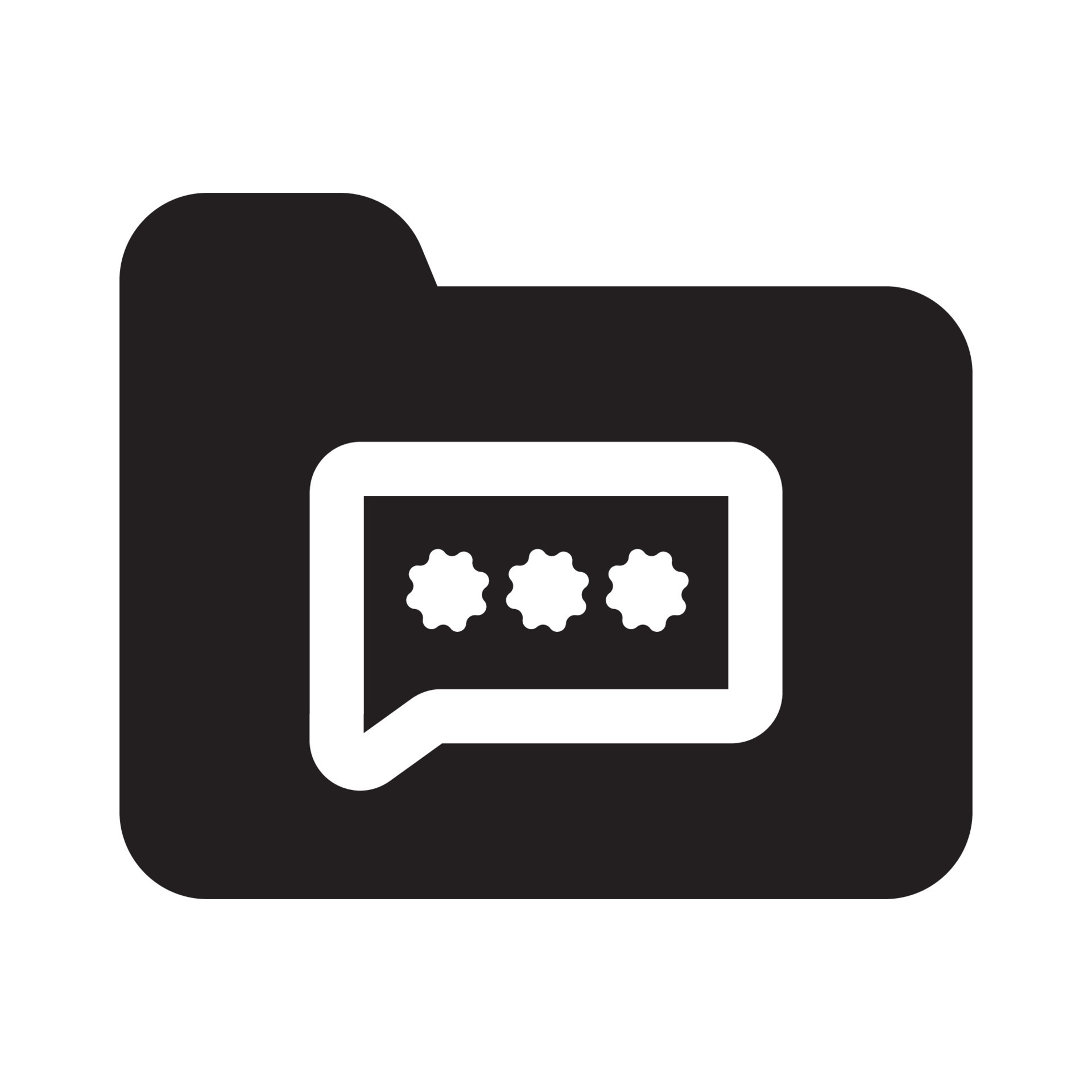 Secure Folder Icon Solid Style 19197202 Vector Art At Vecteezy