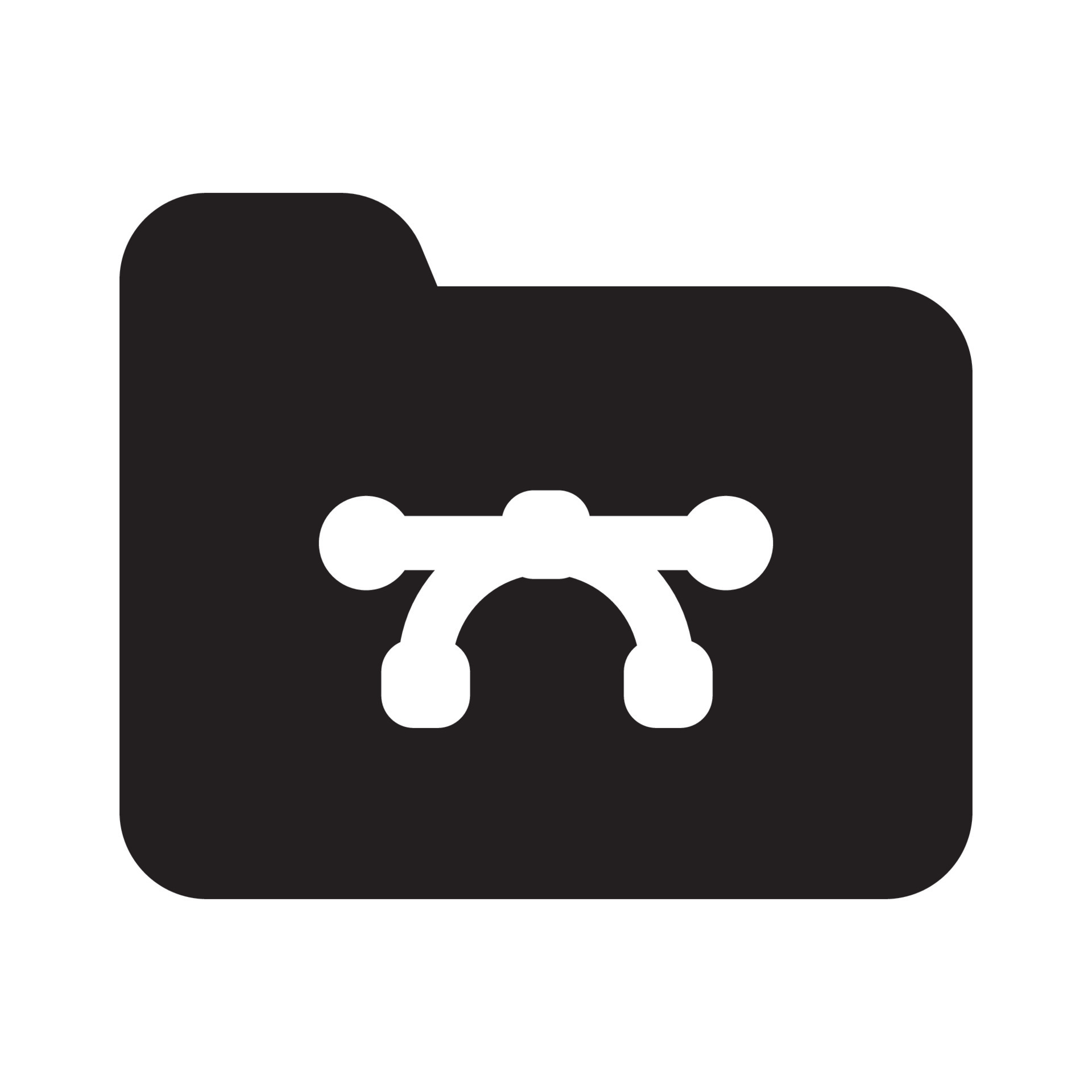 Folder Icon with Solid Style 19197230 Vector Art at Vecteezy