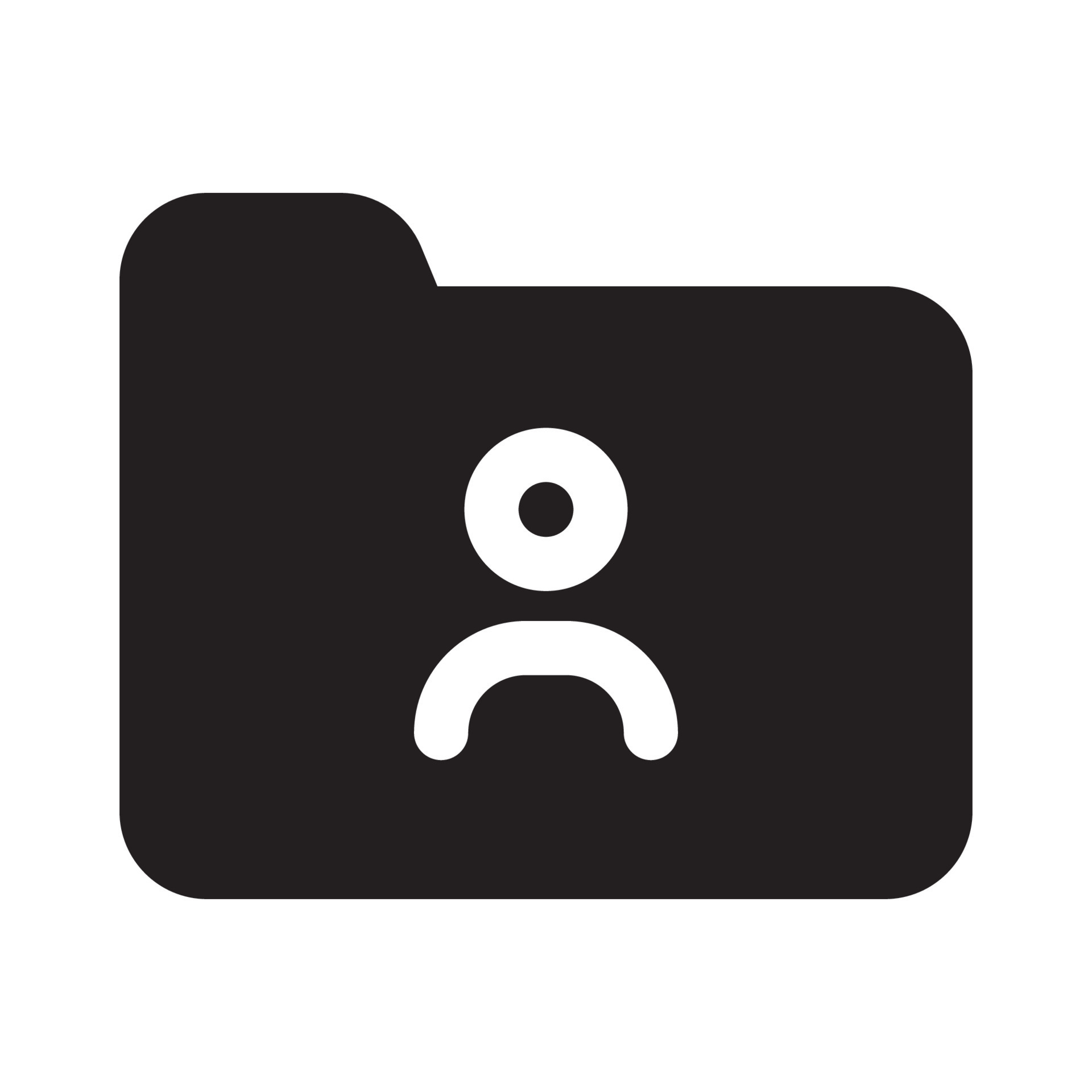 User Folder Icon Solid Style 19197241 Vector Art at Vecteezy