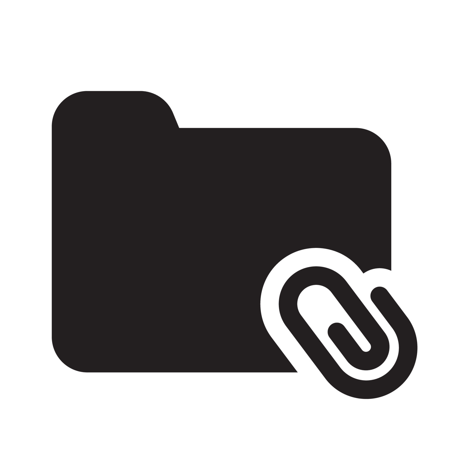 Folder Icon with Solid Style 19197244 Vector Art at Vecteezy