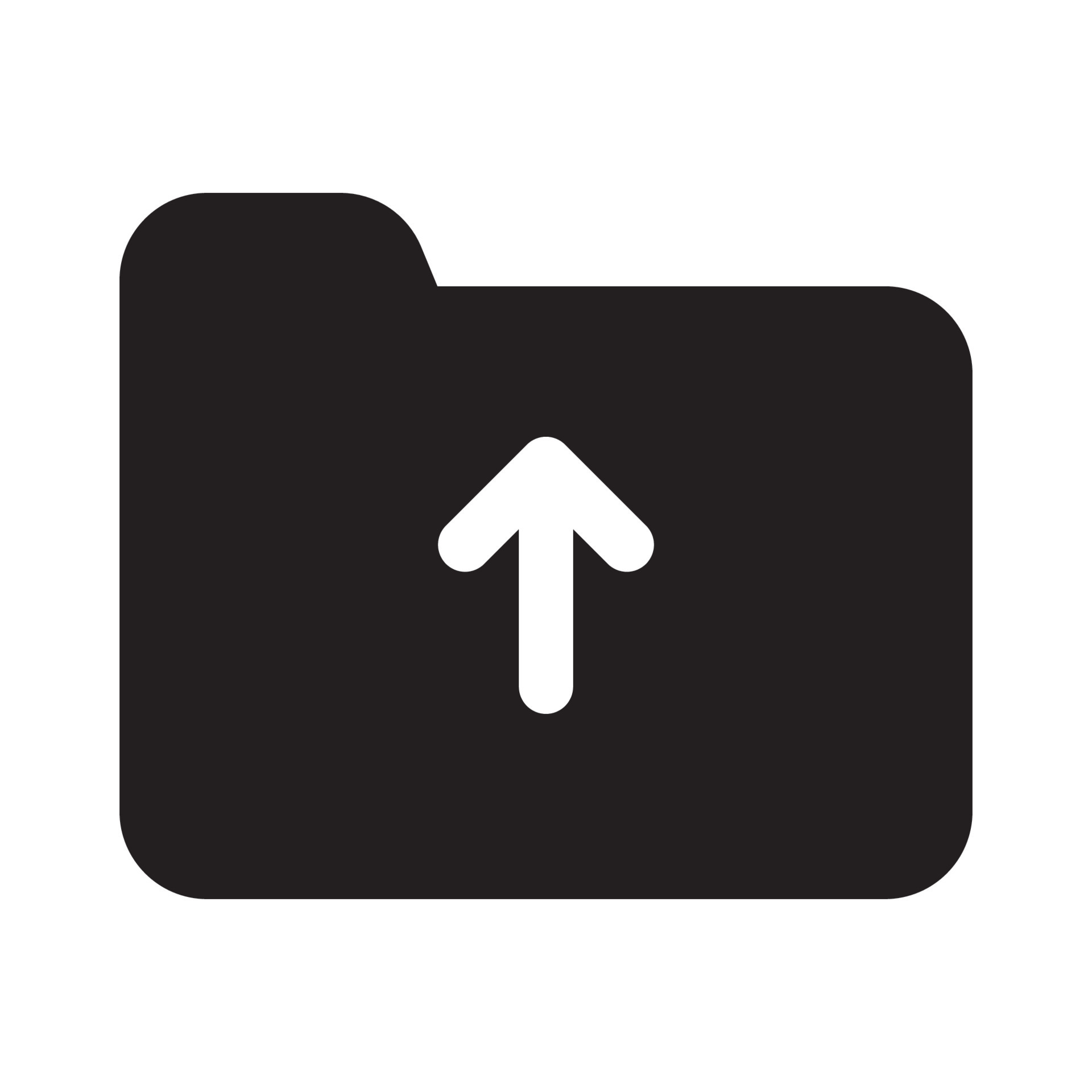 Folder Icon with Solid Style 19197245 Vector Art at Vecteezy