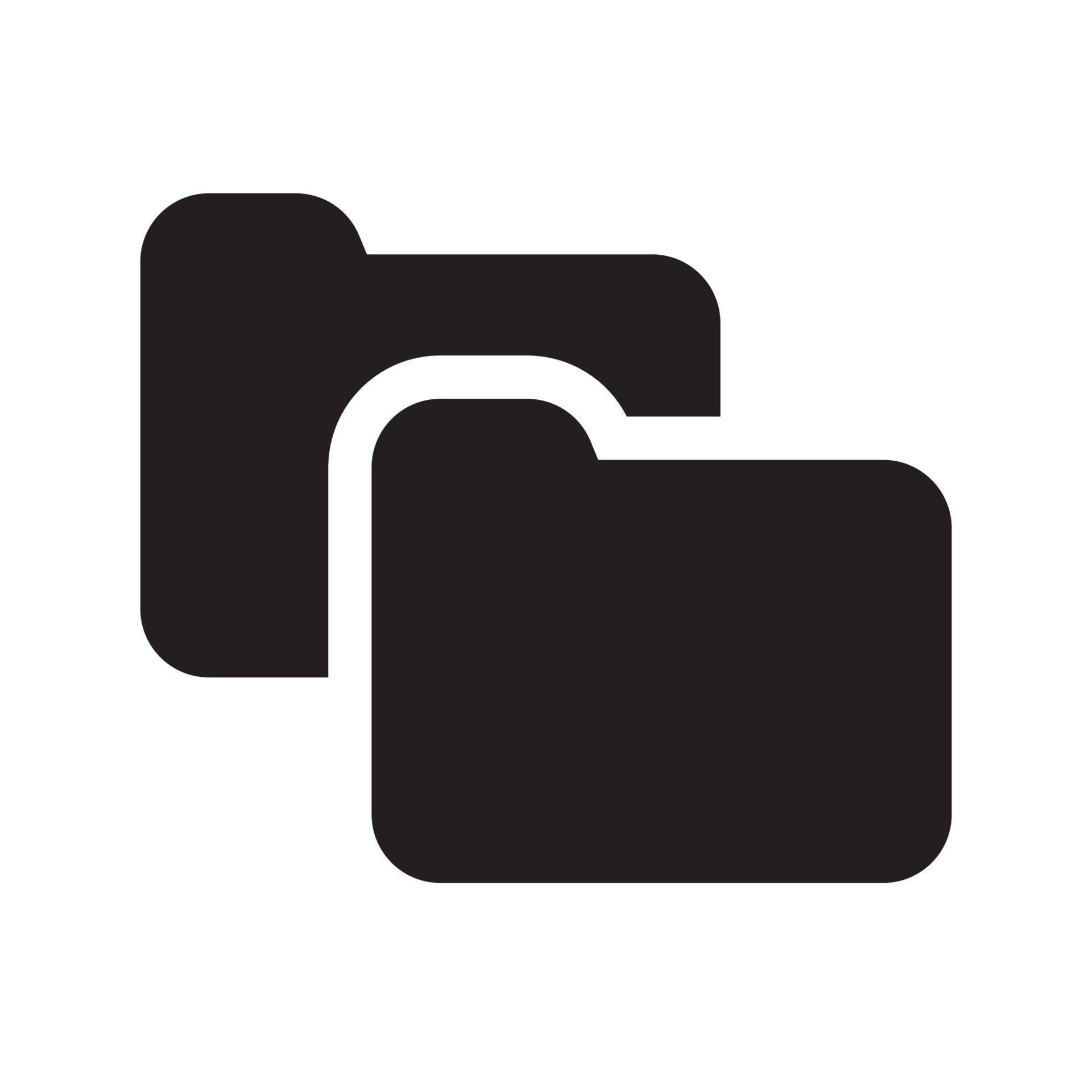 Subfolder Icon Solid 19197250 Vector Art at Vecteezy