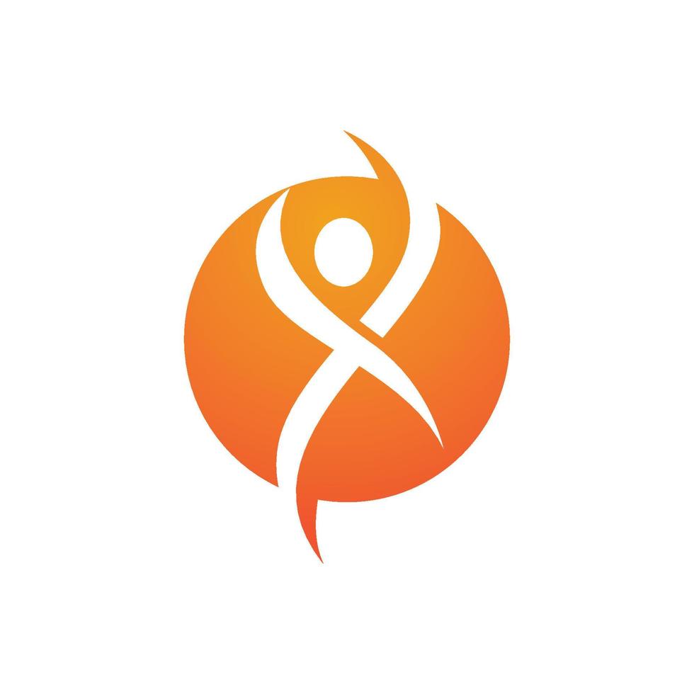 Human character logo sign 19197839 Vector Art at Vecteezy