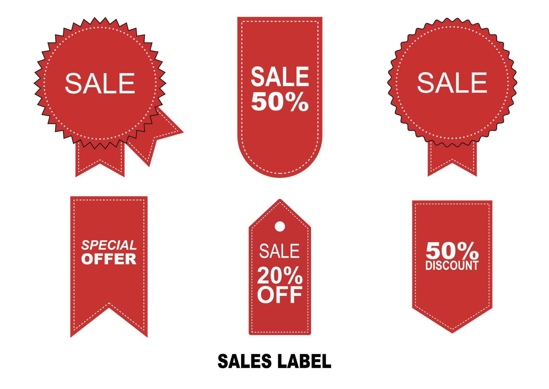 Discount and offer label vector illustration design. Sale discount label vector design. Sale ...