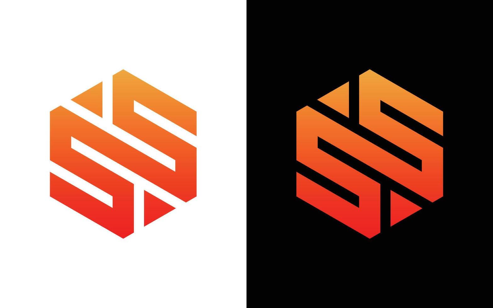 Ss Monogram Logo With Grid Method Design Pro Vector 19200439 Vector Art At Vecteezy