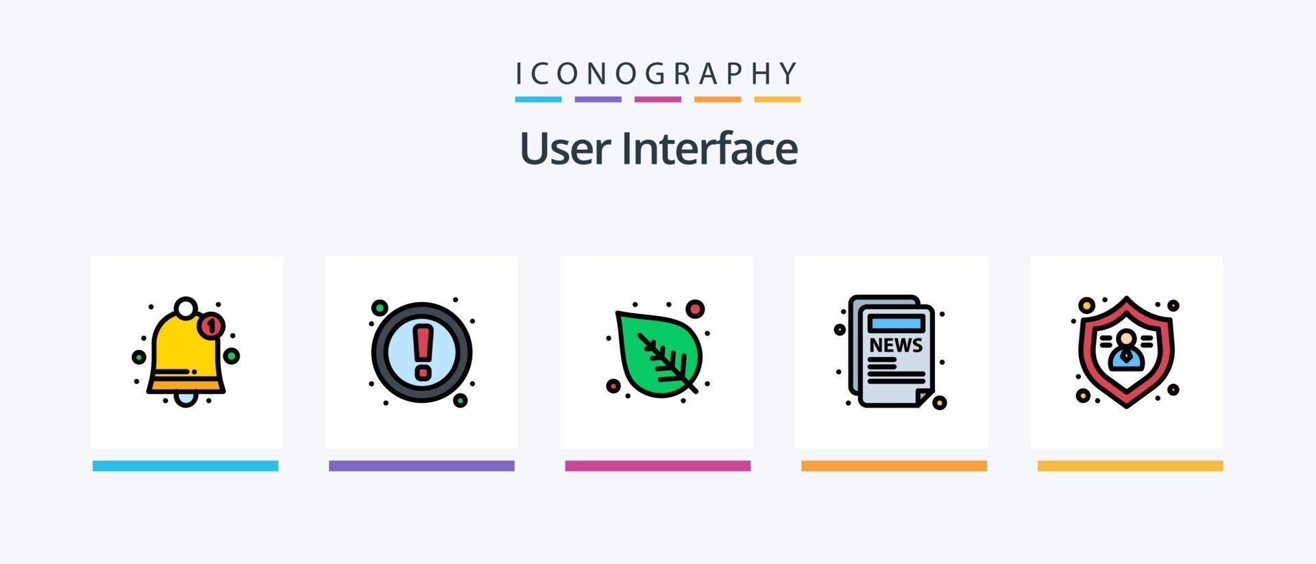 User Interface Line Filled 5 Icon Pack Including . volume. ui. half. read. Creative Icons Design ...