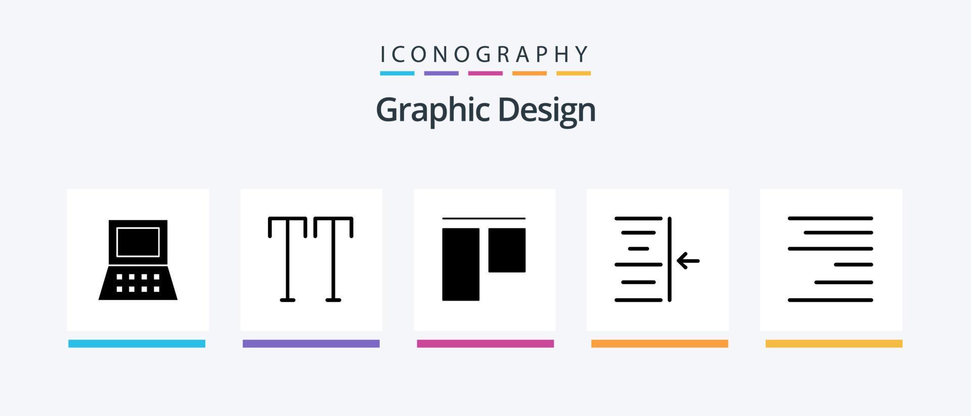 Design Glyph 5 Icon Pack Including . vertical. text. align. Creative Icons Design 19201826 ...