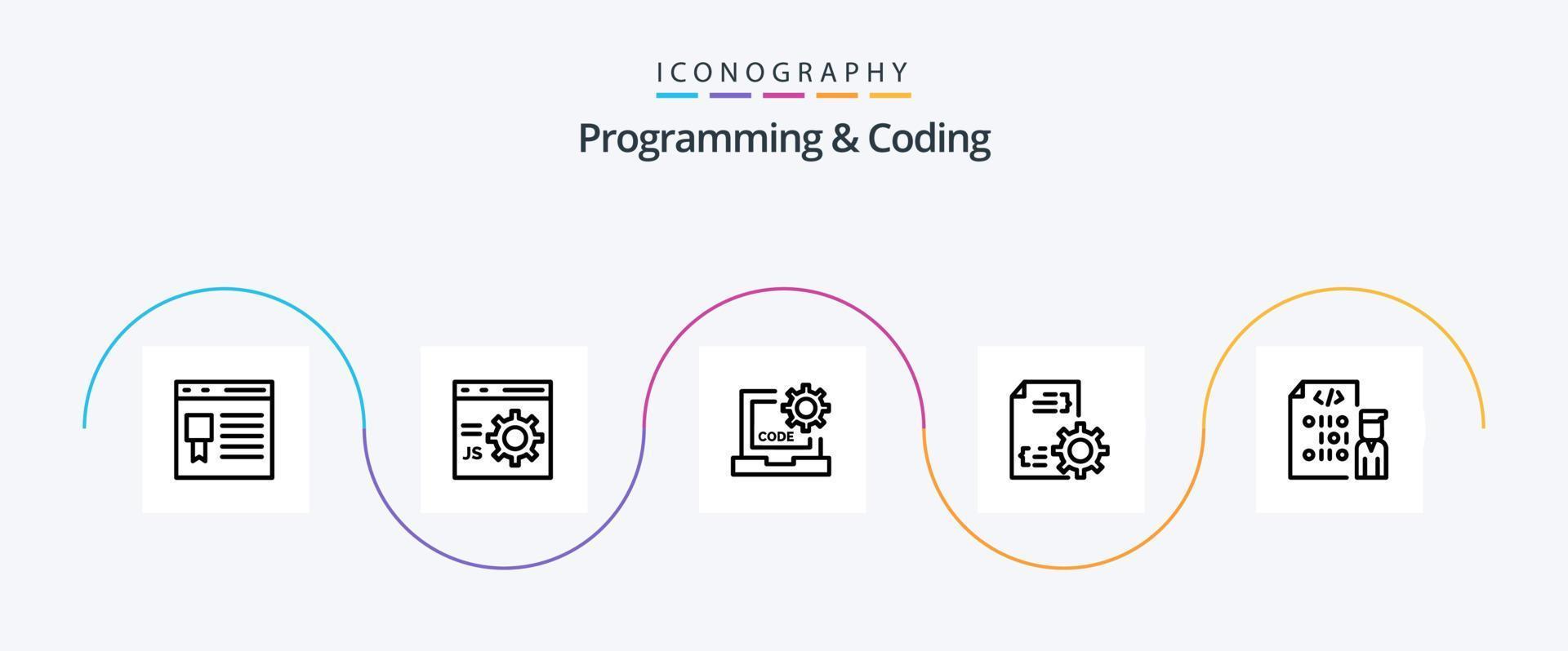 Programming And Coding Line 5 Icon Pack Including file. develop ... Programming And Coding Line 5 Icon Pack Including file. develop ...