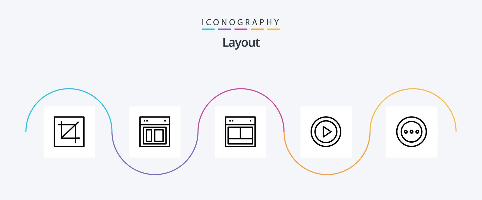 Layout Line 5 Icon Pack Including loading. ellipsis. web. ux. layout 19203395 Vector Art at Vecteezy