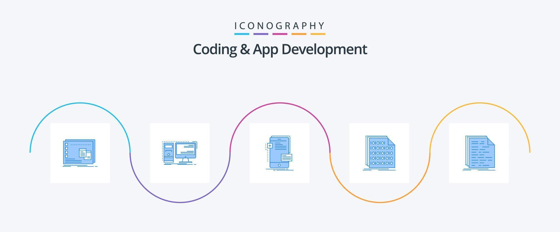 Coding And App Development Blue 5 Icon Pack Including coding. binary ... Coding And App Development Blue 5 Icon Pack Including coding. binary ...