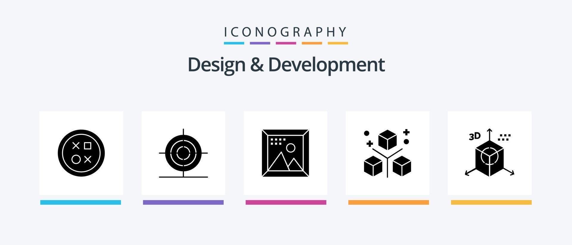 Design And Development Glyph 5 Icon Pack Including Objects Design Shape Coding Picture 3164