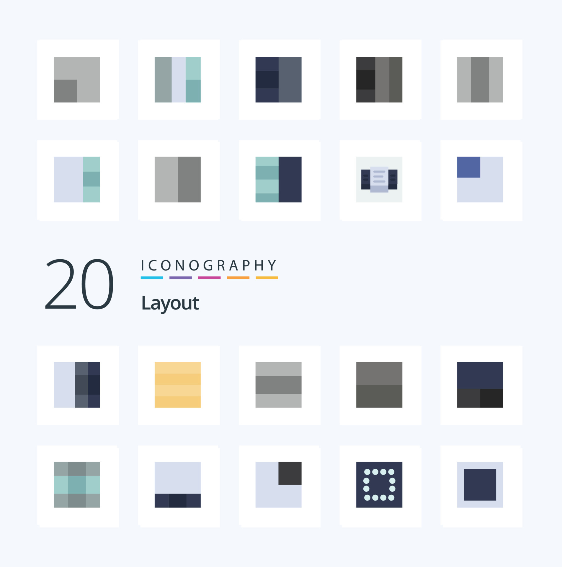 20 Layout Flat Color icon Pack like scale table view price maximize ... 20 Layout Flat Color icon Pack like scale table view price maximize ...