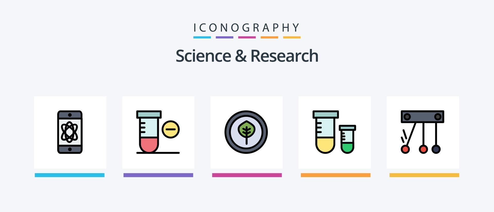 Science Line Filled 5 Icon Pack Including science. space. eclipse ...