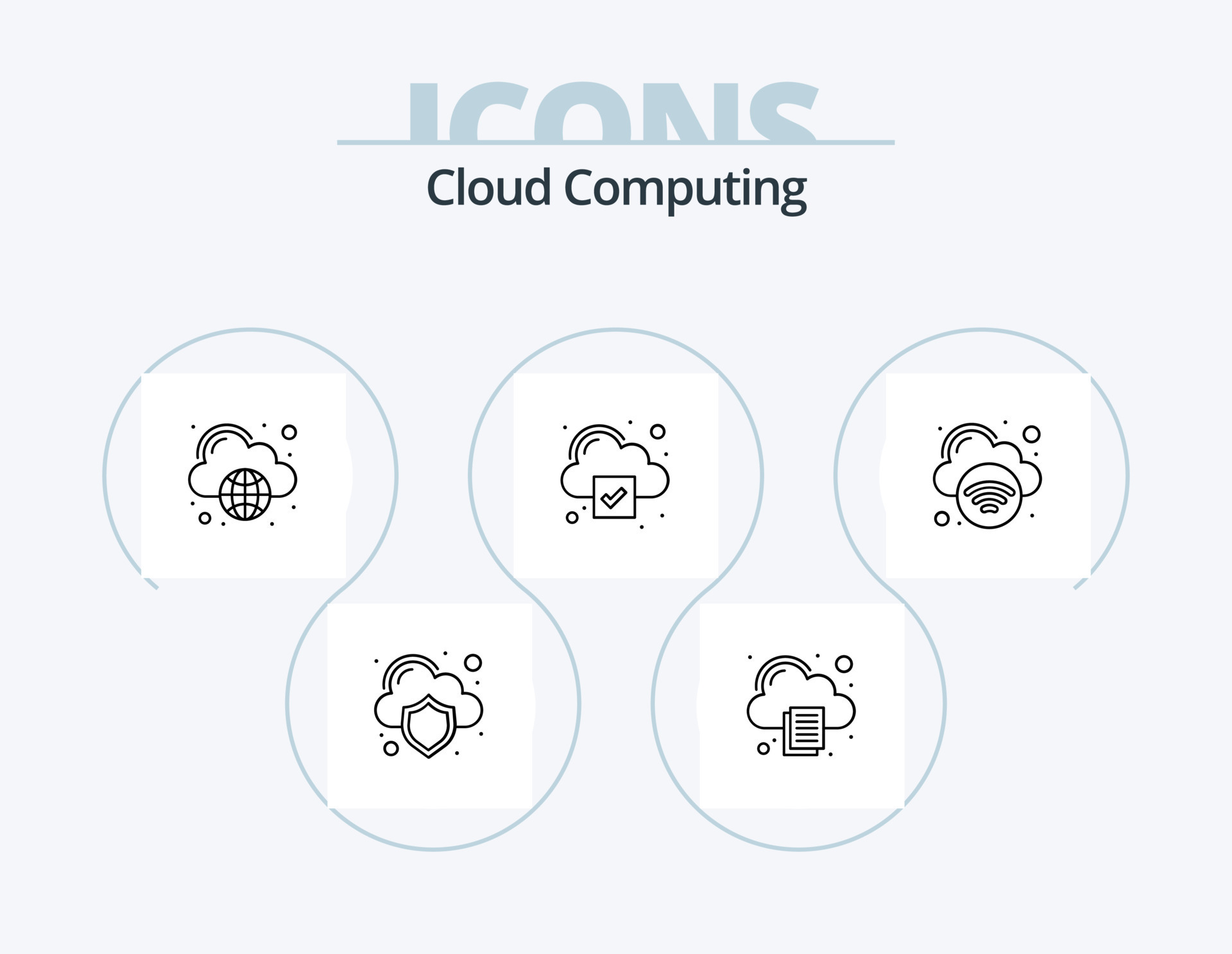 Cloud Computing Line Icon Pack 5 Icon Design. internet connection ... Cloud Computing Line Icon Pack 5 Icon Design. internet connection ...
