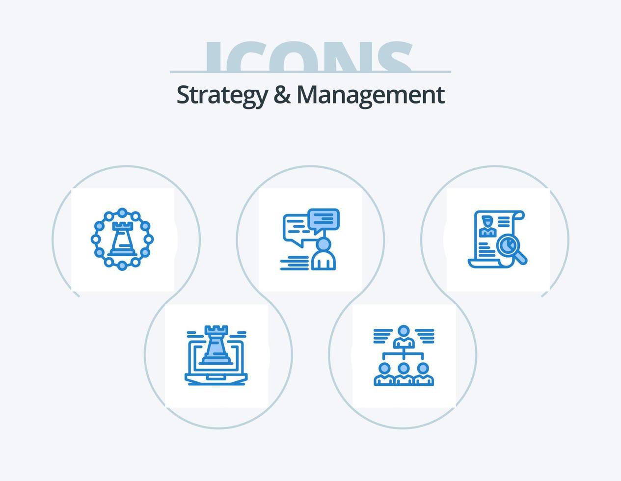 Strategy And Management Blue Icon Pack 5 Icon Design. support. chat ... Strategy And Management Blue Icon Pack 5 Icon Design. support. chat ...