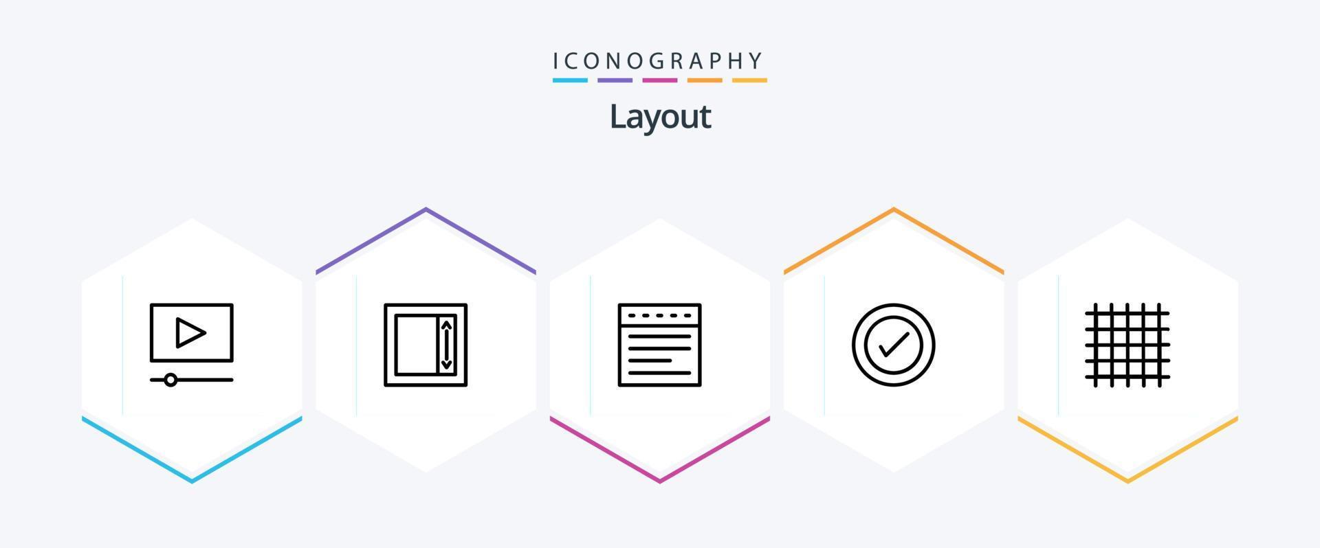Layout 25 Line icon pack including . line. website. layout. wireframe ...