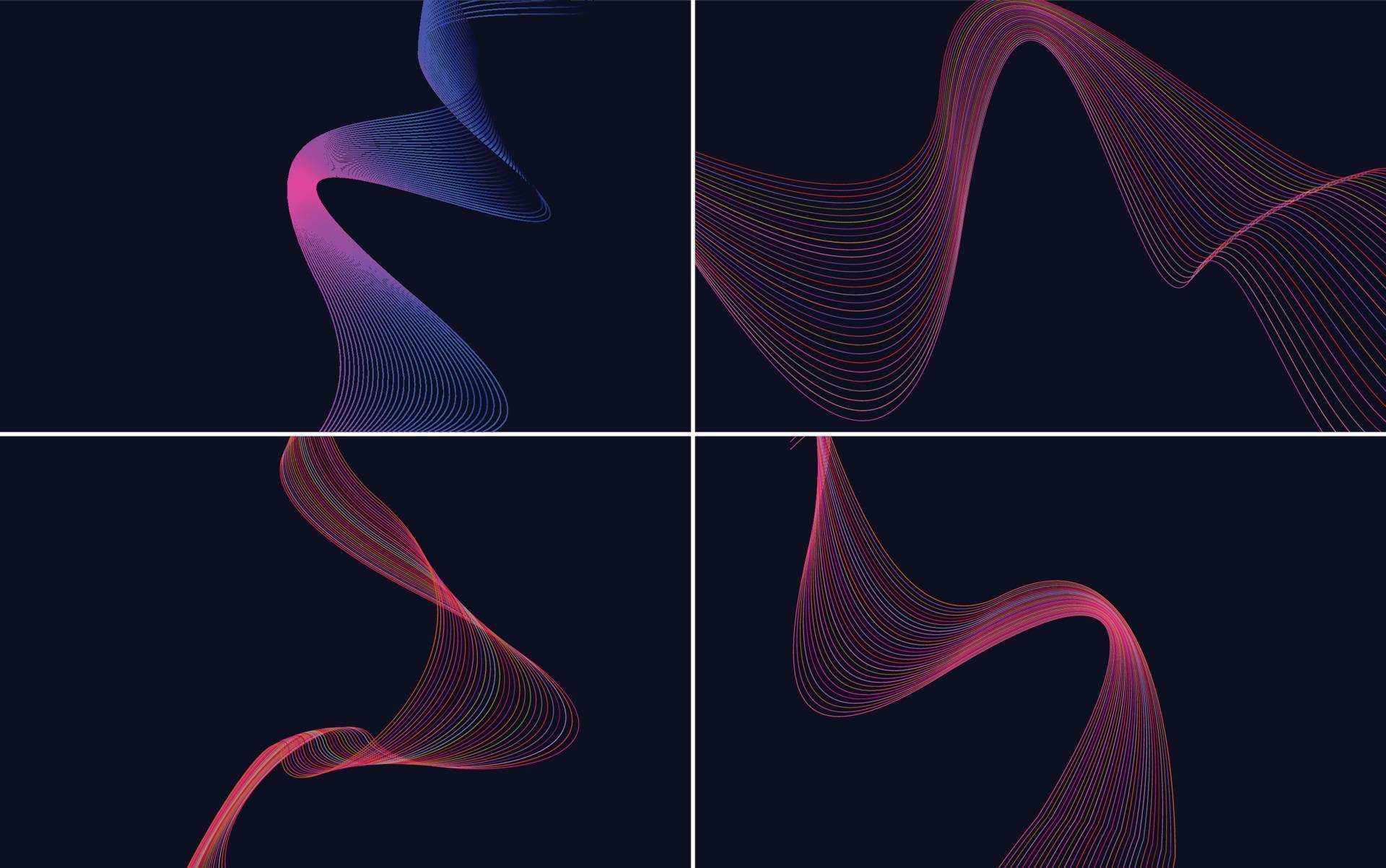 Use these geometric wave pattern backgrounds to add visual appeal to ...
