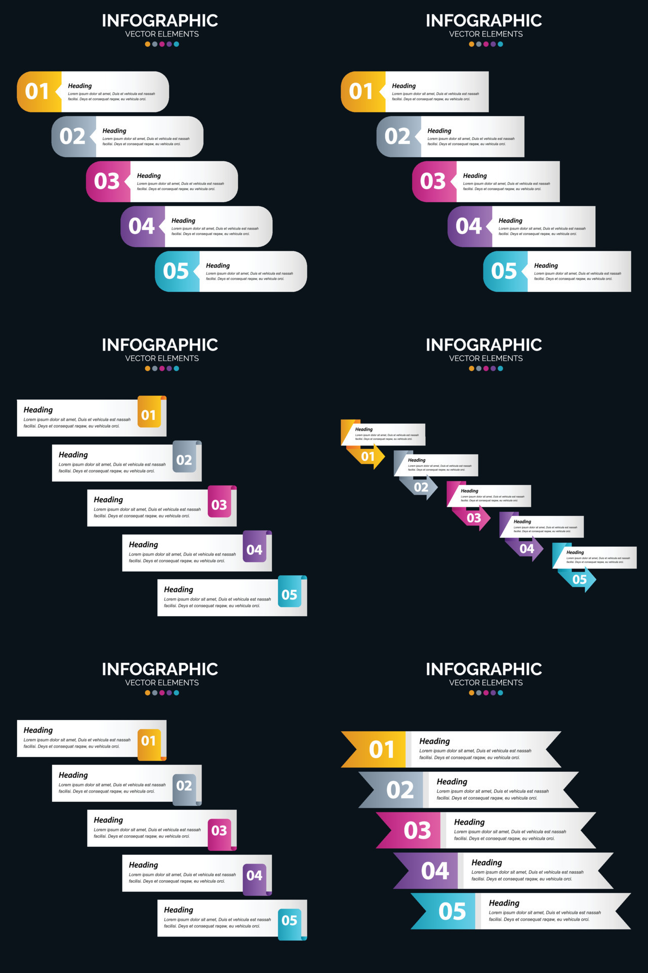 Boost your business with six vector infographics in your presentations ... Boost your business with six vector infographics in your presentations ...
