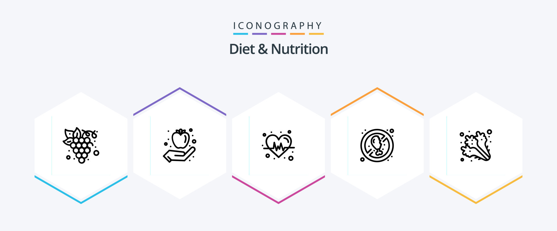 Diet And Nutrition 25 Line icon pack including healthy. diet. diet ...