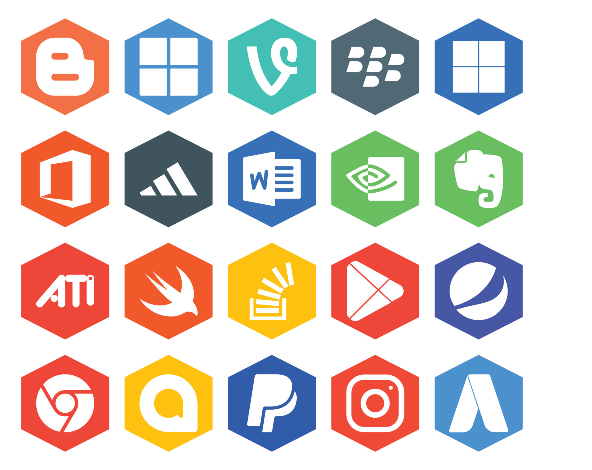 20 Social Media Icon Pack Including apps overflow nvidia stock ...