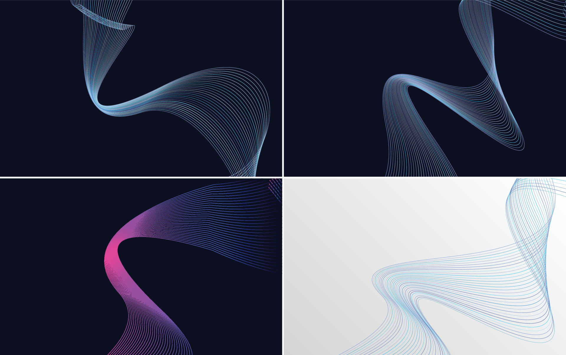 Add a modern touch to your presentation with this wave curve abstract ...