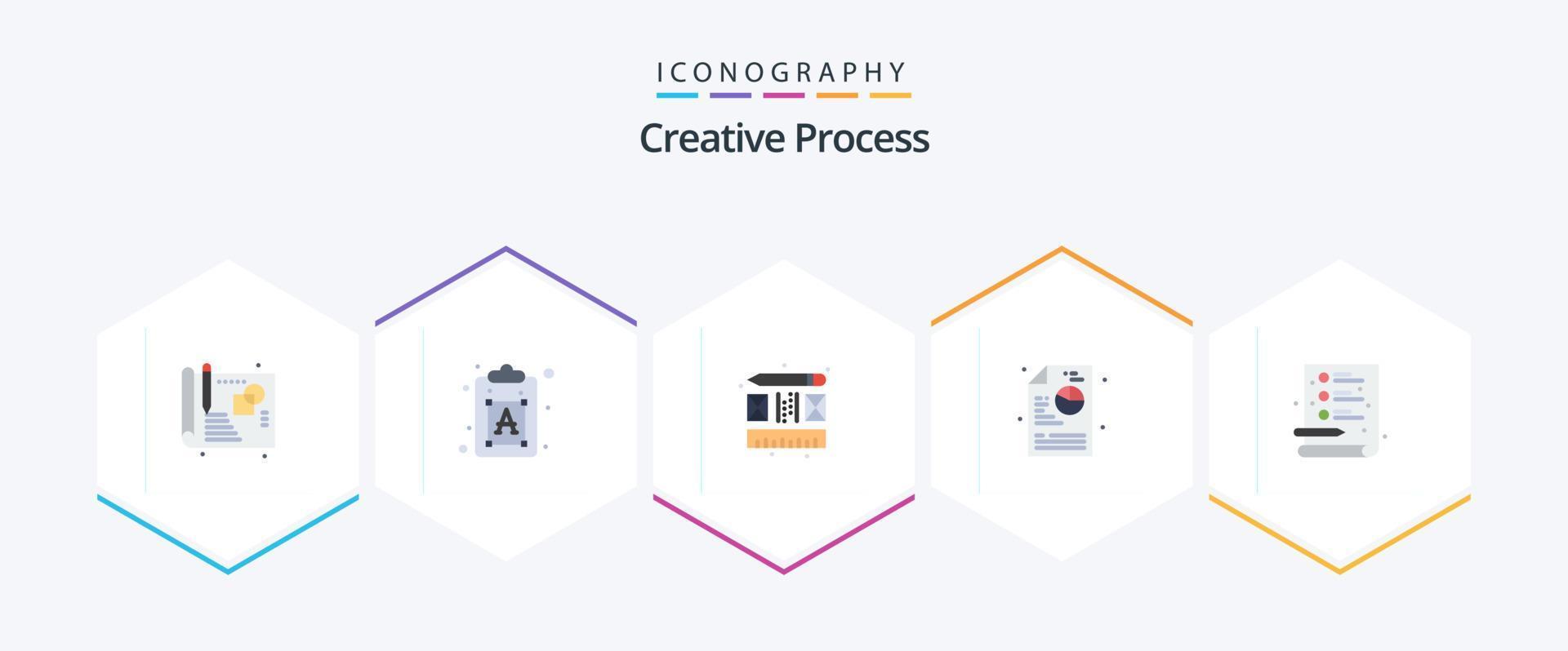 Creative Process 25 Flat icon pack including . file. process. process ...