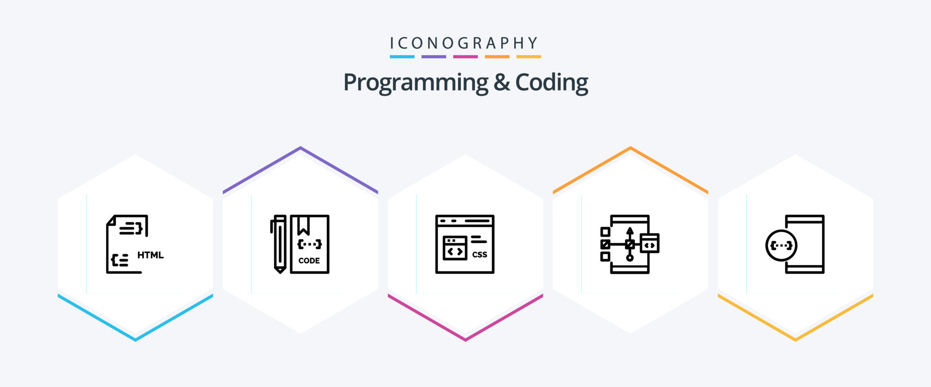 Programming And Coding 25 Line Icon Pack Including Develop App Development Development Css