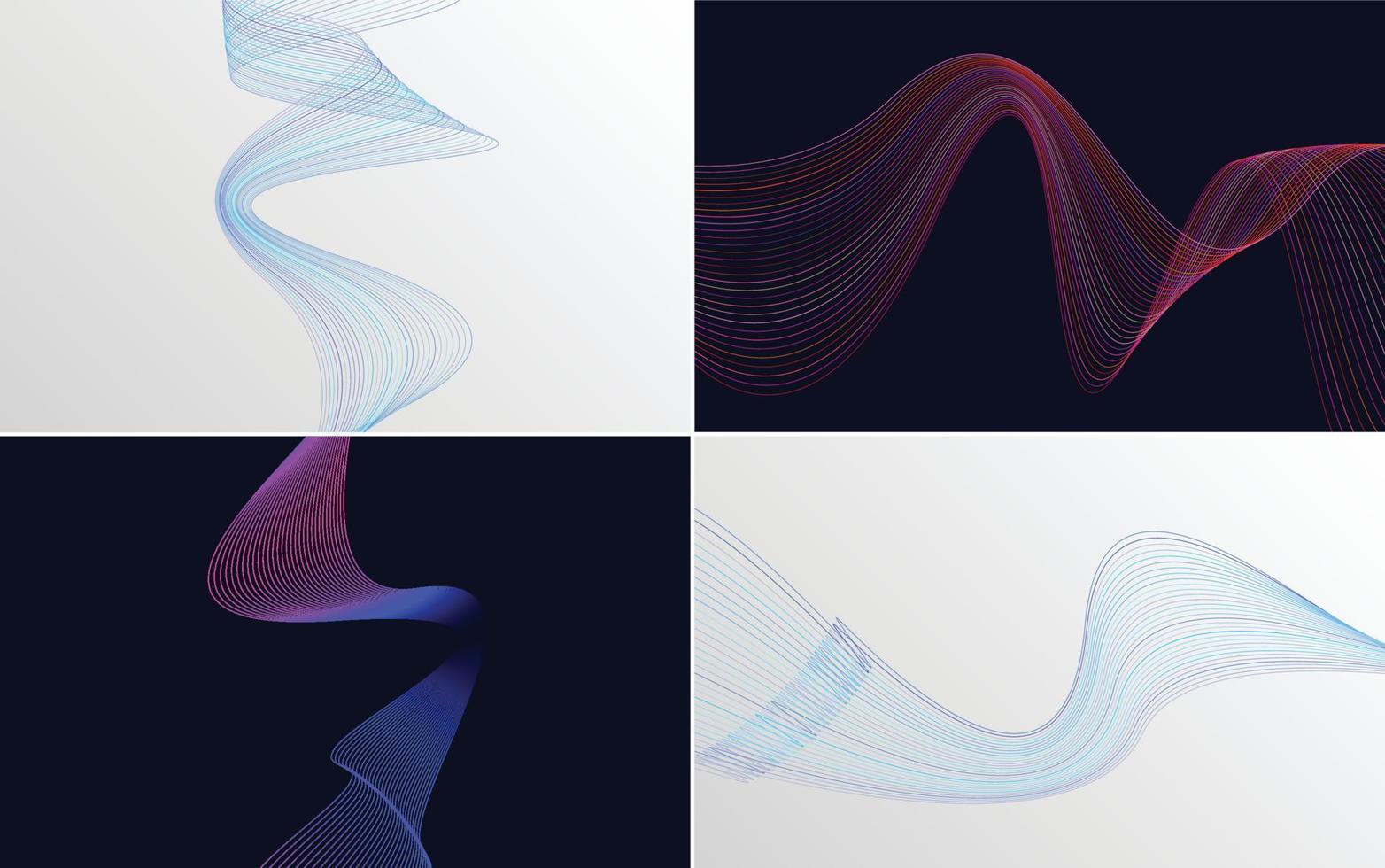 Use these vector line backgrounds to create a professional look ...