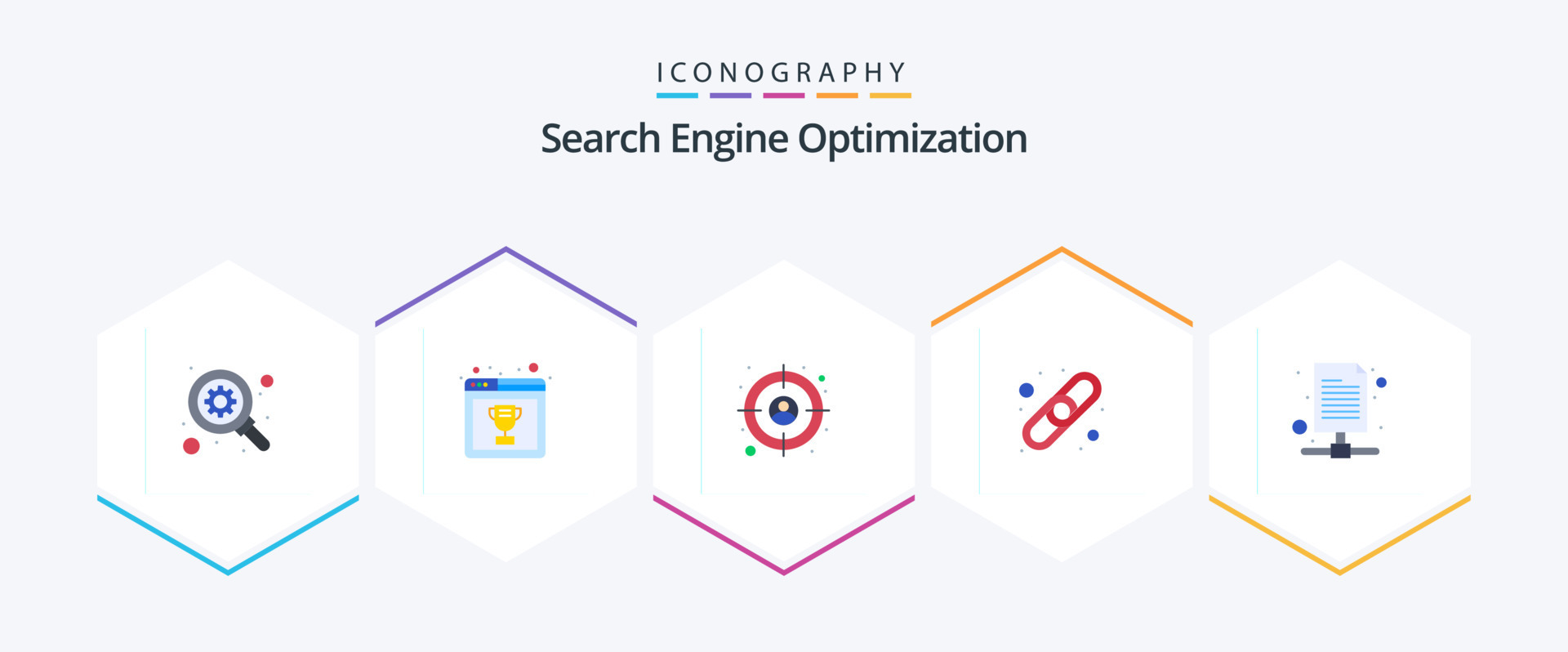 Seo 25 Flat icon pack including . server. target. page. database ...