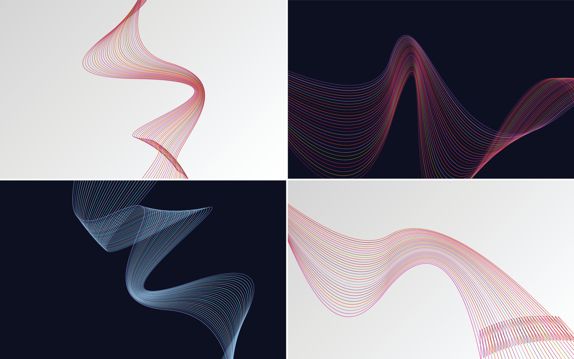 Create a sleek and modern design with this pack of vector backgrounds ...