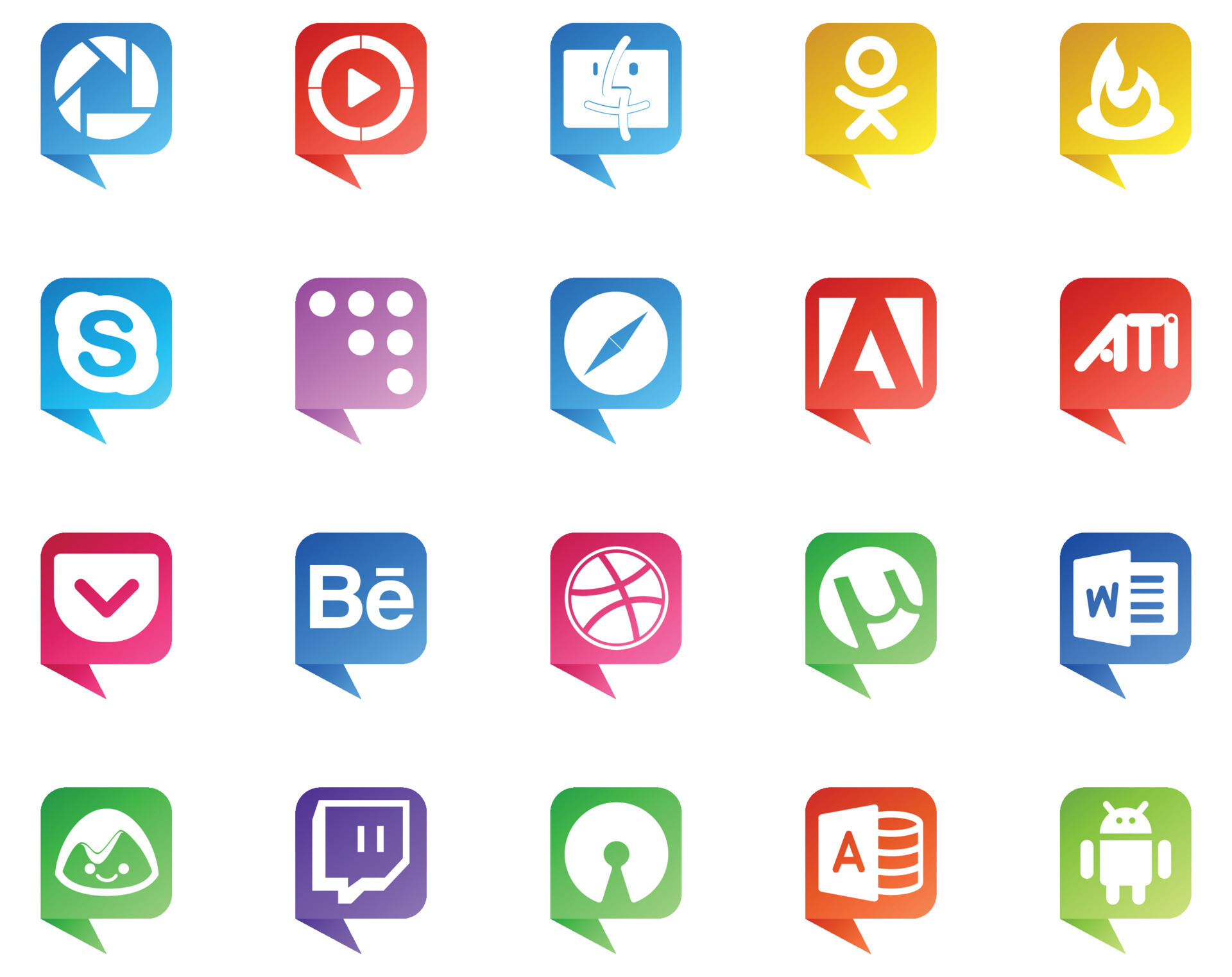 20 Social Media Speech Bubble Style Logo Like Word Dribbble Coderwall 20-social-media-speech-bubble-style-logo-like-word-dribbble-coderwall