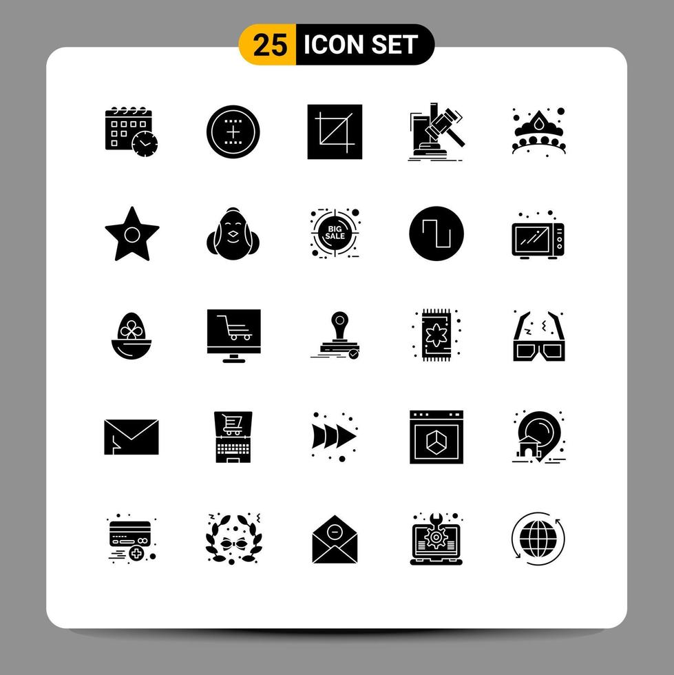 User Interface Pack of 25 Basic Solid Glyphs of law hammer crop gavel ... User Interface Pack of 25 Basic Solid Glyphs of law hammer crop gavel ...