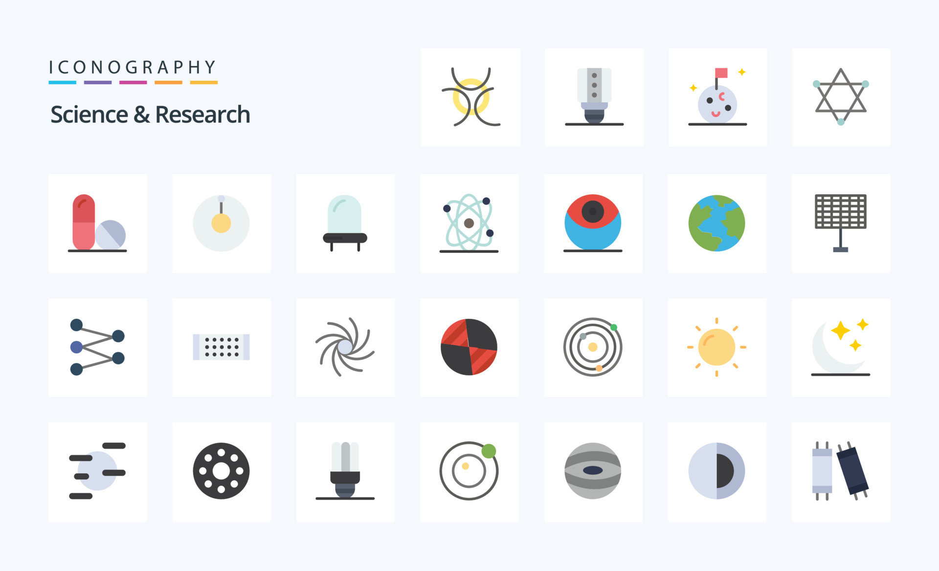 25 Science Flat color icon pack 19248083 Vector Art at Vecteezy 25 Science Flat color icon pack 19248083 Vector Art at Vecteezy
