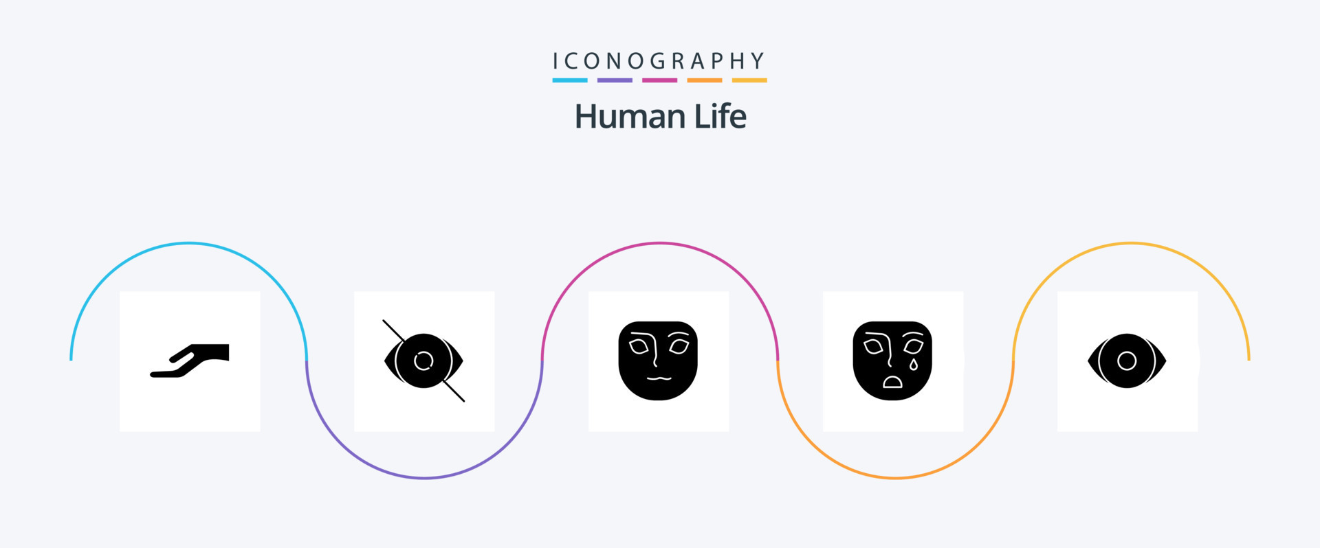 Human Glyph 5 Icon Pack Including human. eye. emotion. sad. face ... Human Glyph 5 Icon Pack Including human. eye. emotion. sad. face ...