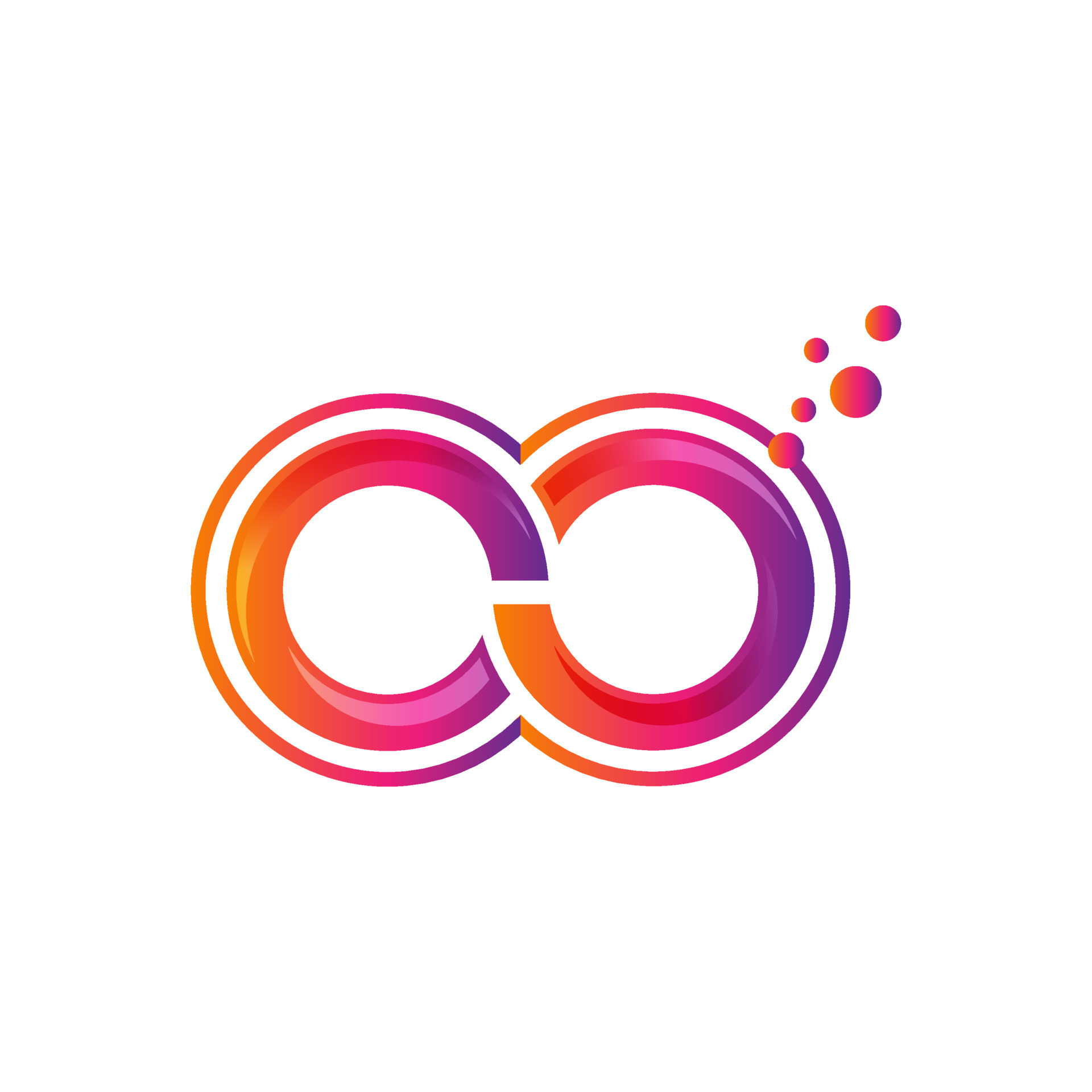 Vector unreal symbol of infinity. Infinite loops template for your ...