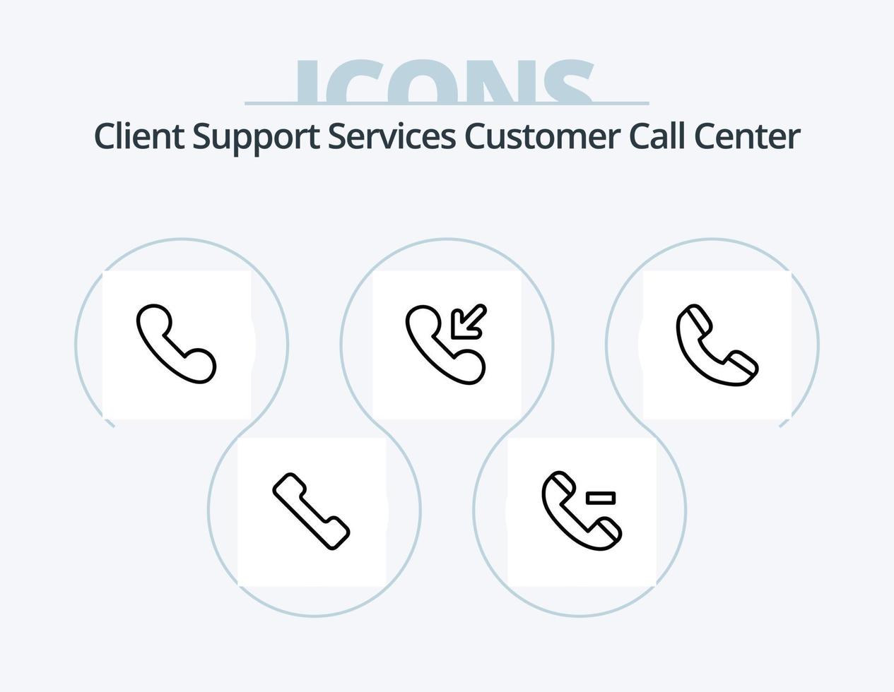Call Line Icon Pack 5 Icon Design. . telephone. call. phone. callback 19296245 Vector Art at ...